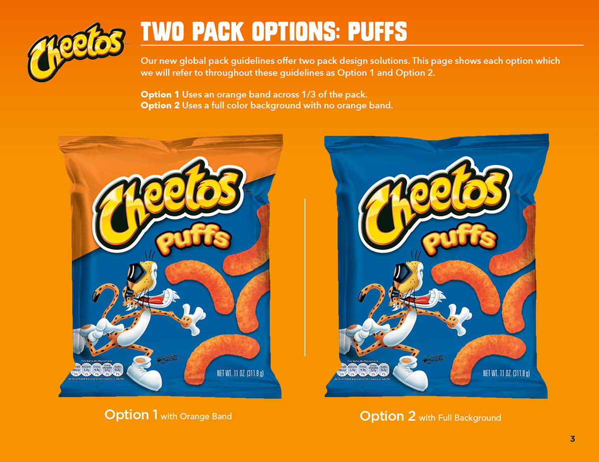 Amy Cartolano - Cheetos Style Guide: Design