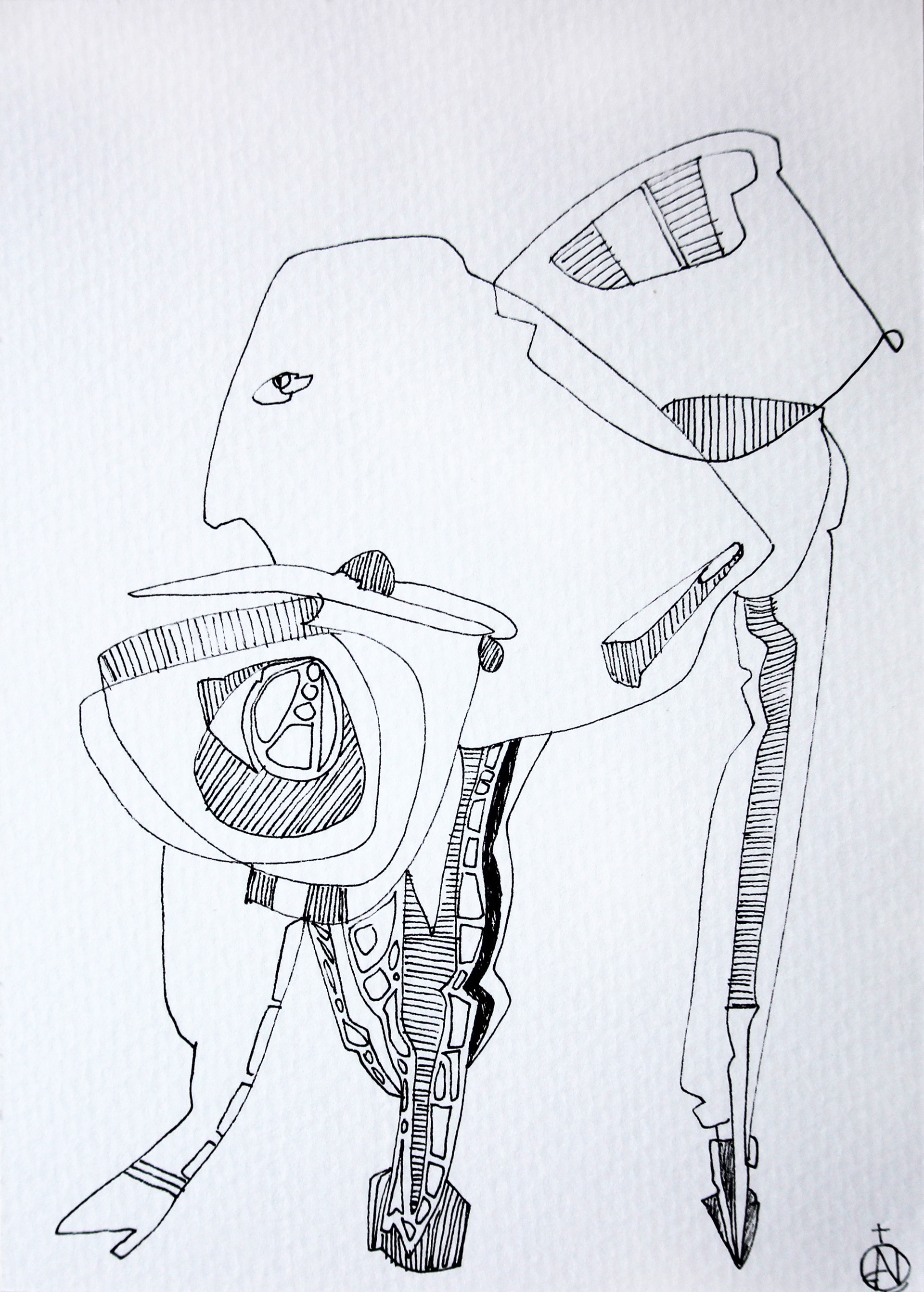 Daniela Tovar Artwork - Colorless Drawings I