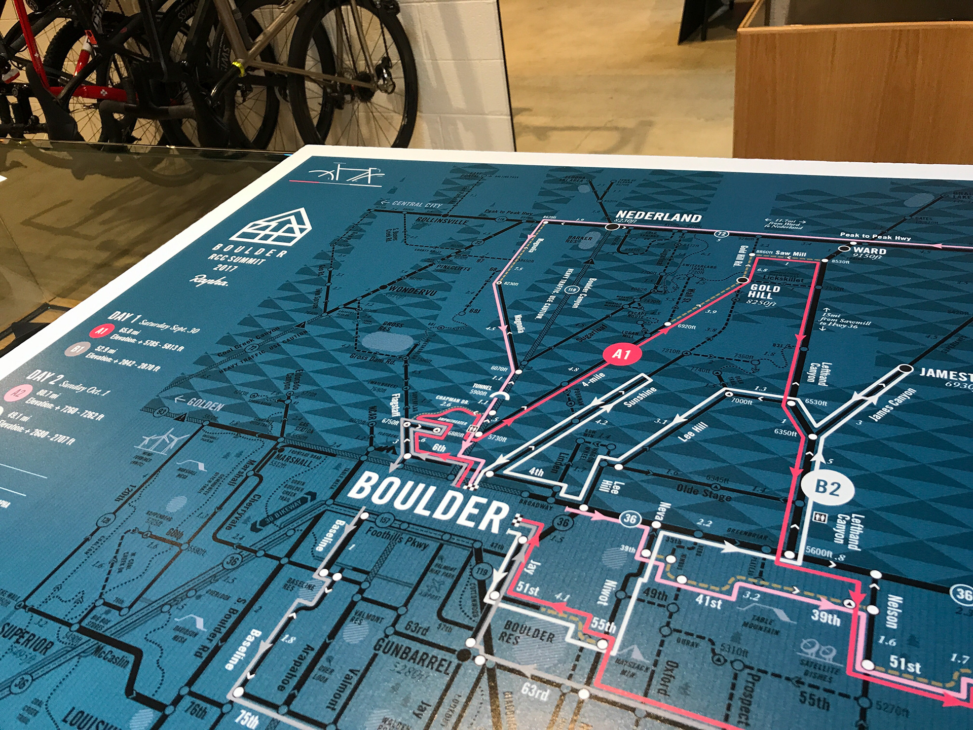 Zach Lee - Boulder Bike Map