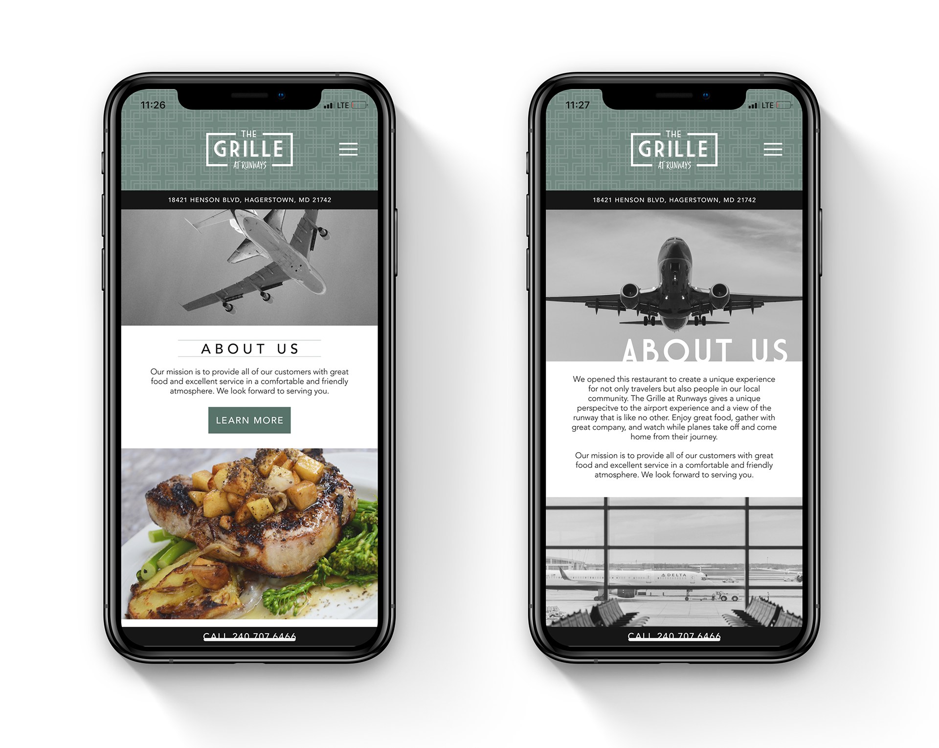 Mattie Boyd - The Grille at Runways Rebrand