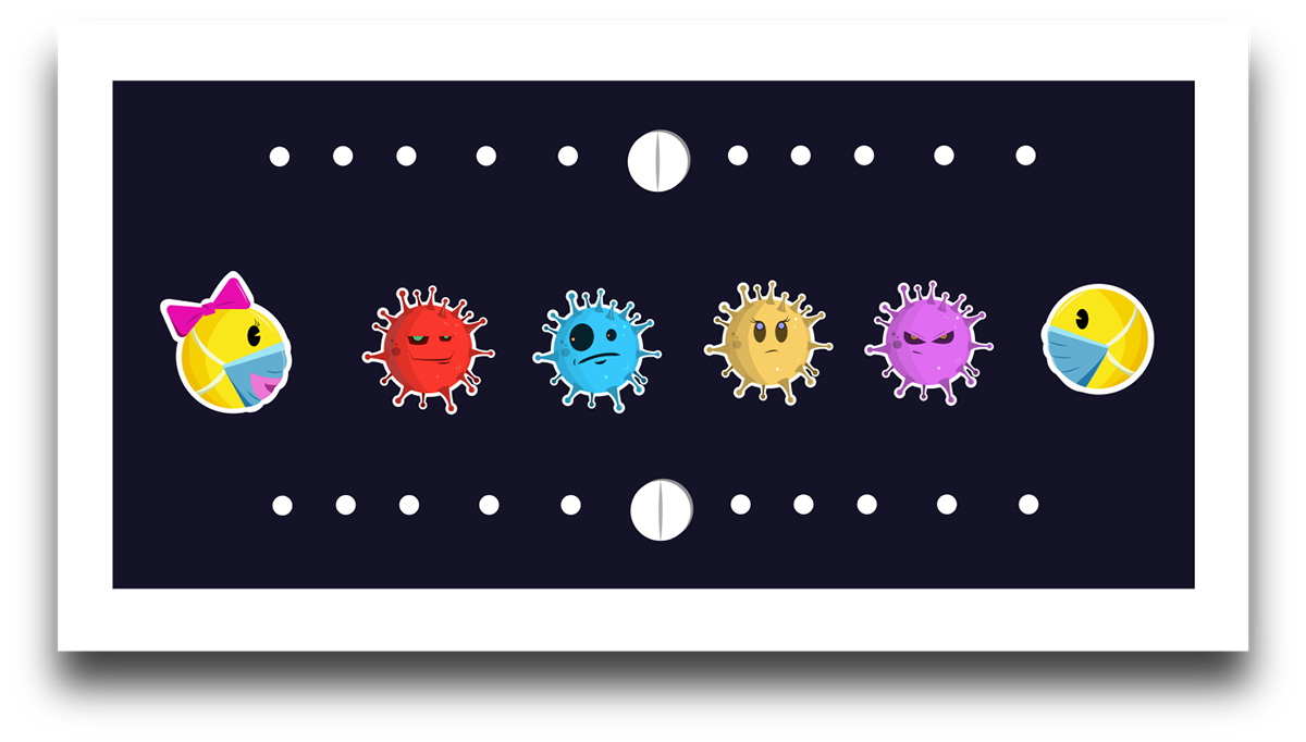 Bandit Craft Illustrations & Designs - Pac Man : Virus Jam