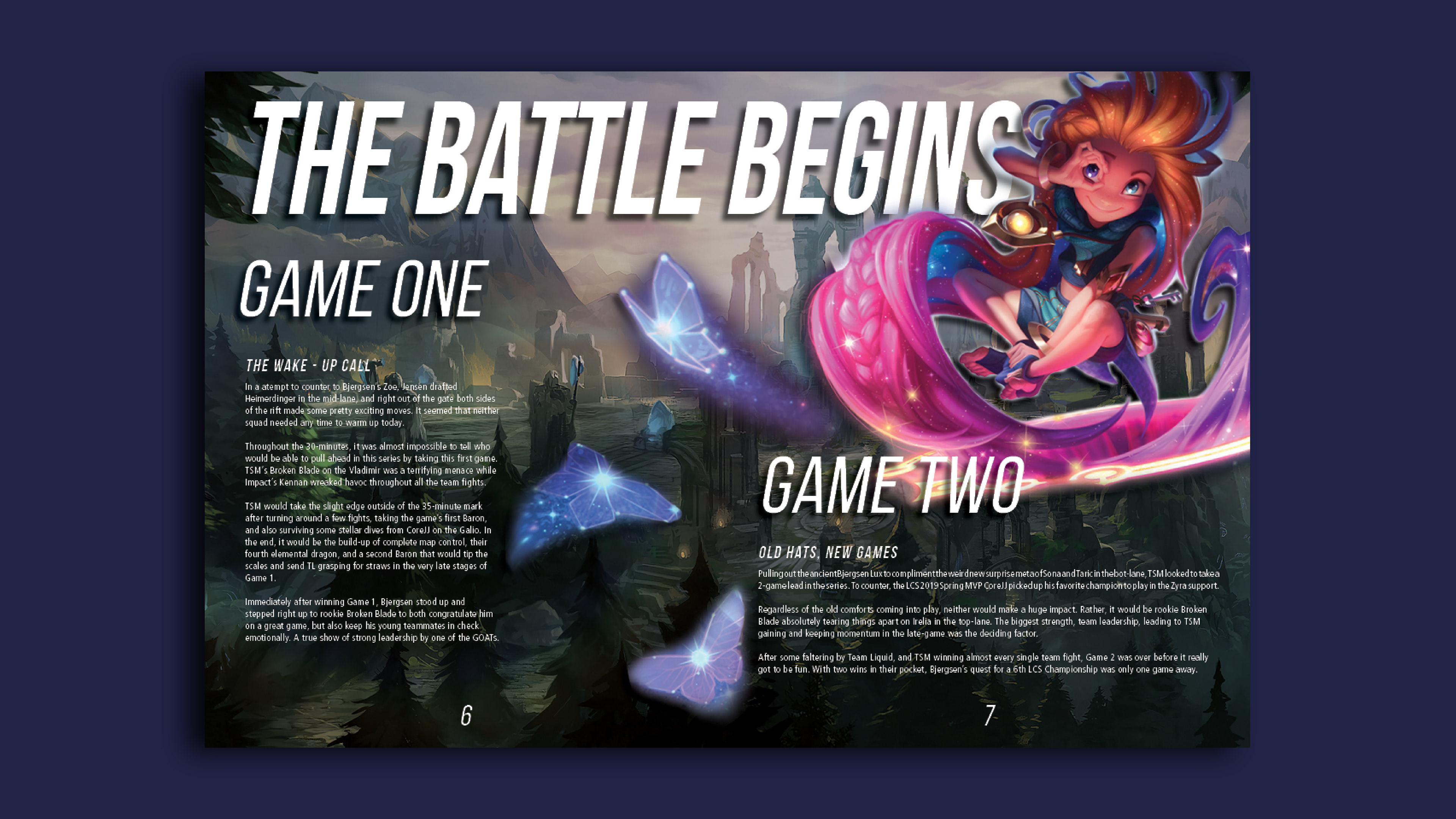 Design Portfolio Bryan Lin - League of Legends Magazine Design
