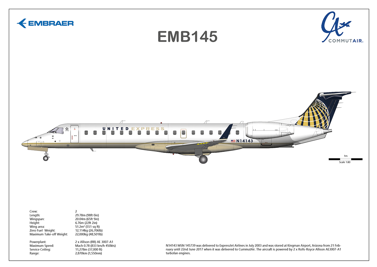 Glyn Chadwick - Embraer 145 of United Express