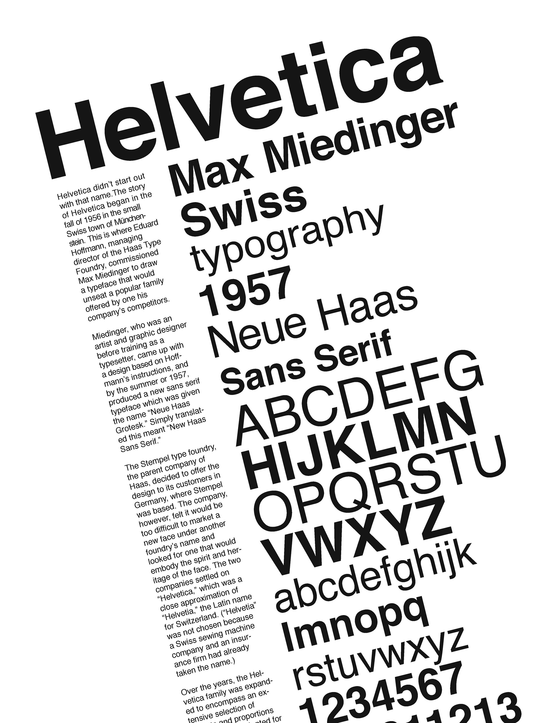Joseph Paul - Graphic Designer - HELVETICA POSTER