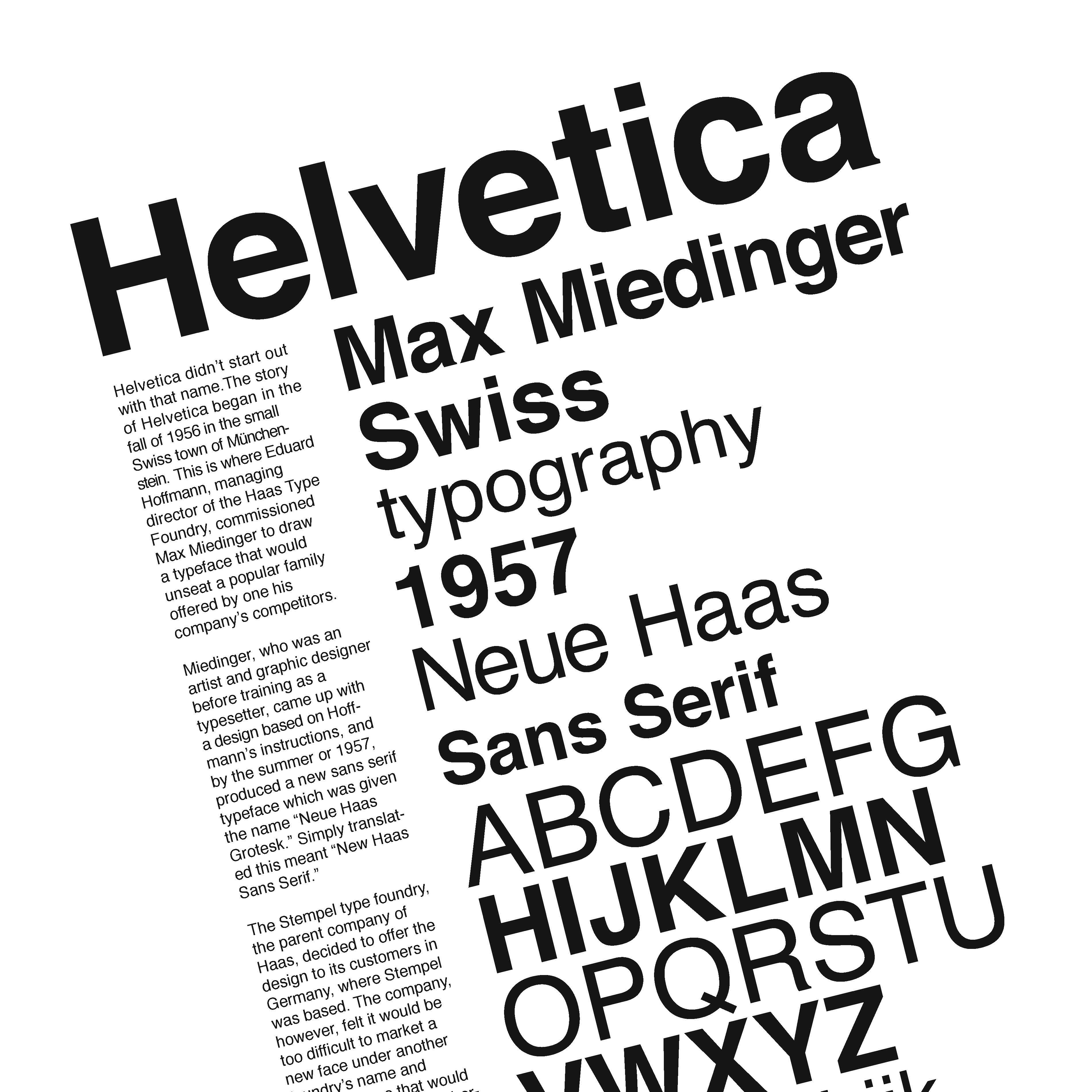 Joseph Paul - Graphic Designer - HELVETICA POSTER