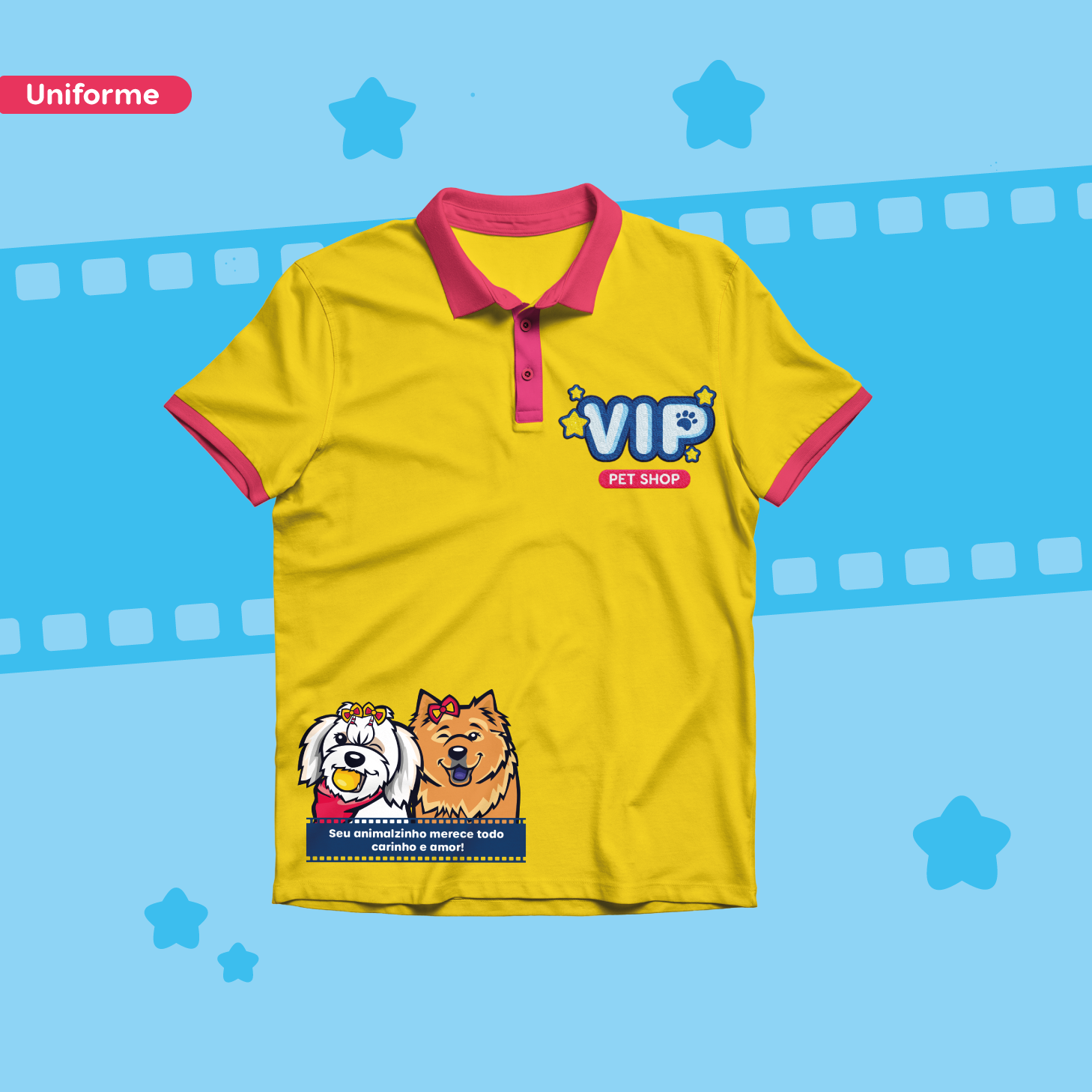 Zamo ilustra - Vip Pet Shop - Identidade Visual