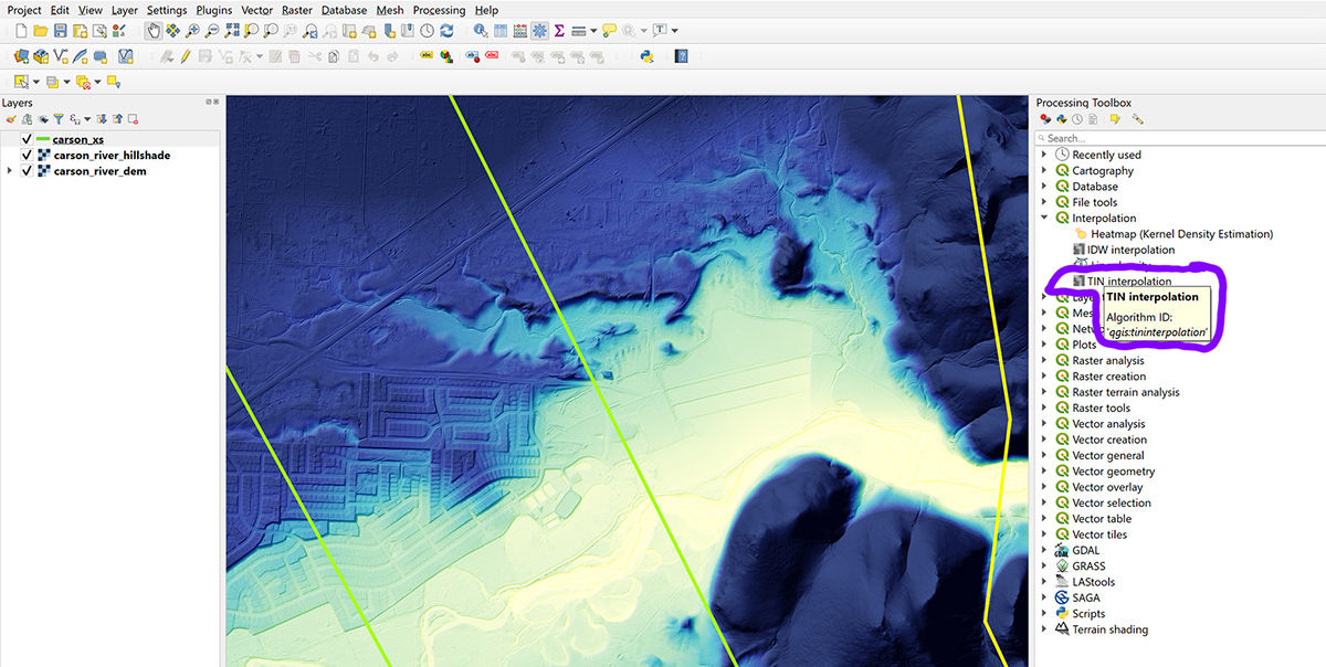 Dan Coe Carto - Creating REMs in QGIS with the Cross-Section Method