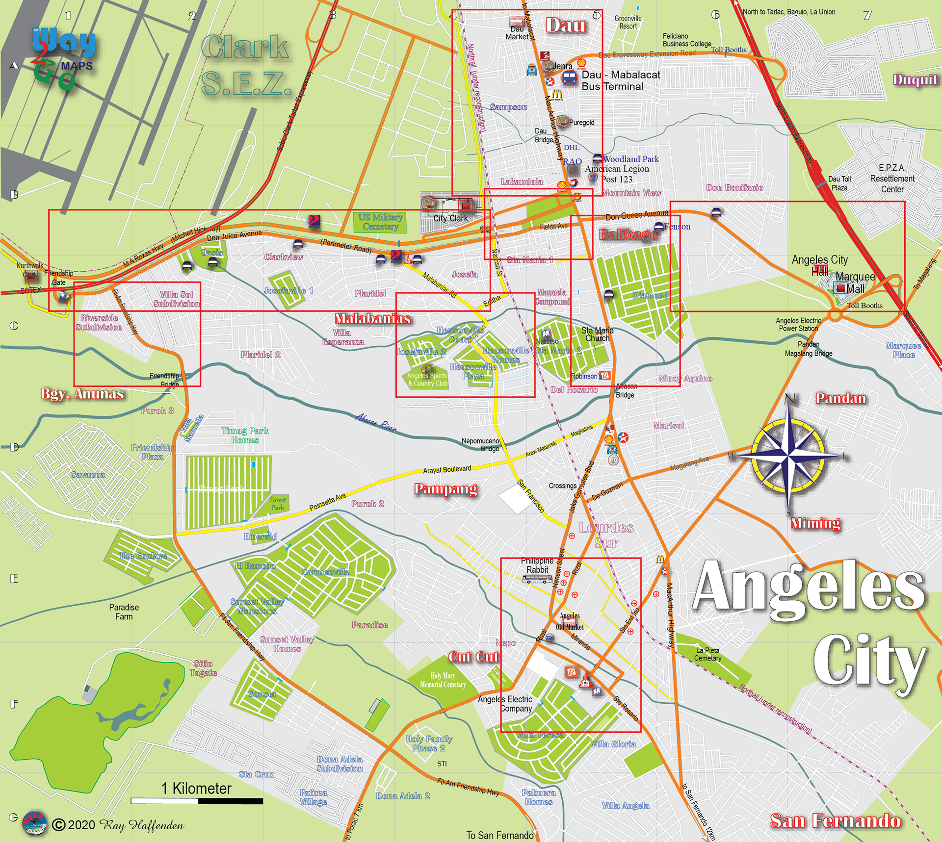 Angeles City Philippines Map Angeles City Philippines Map
