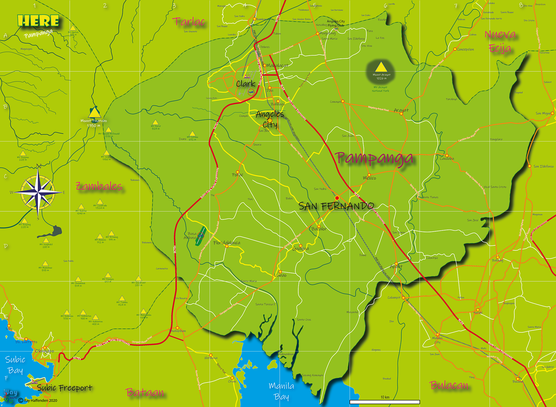 Angeles City Maps - Getting Here