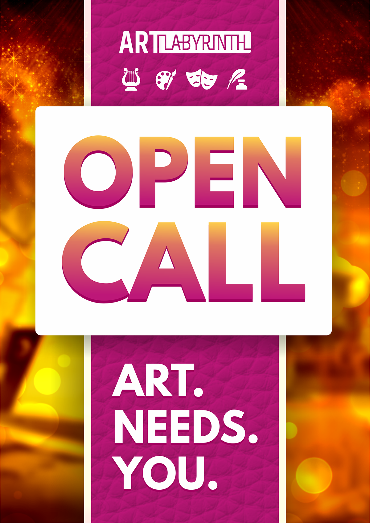 Design Grafic si Web Design in Bucuresti - ART Labyrinth OPEN CALL Poster