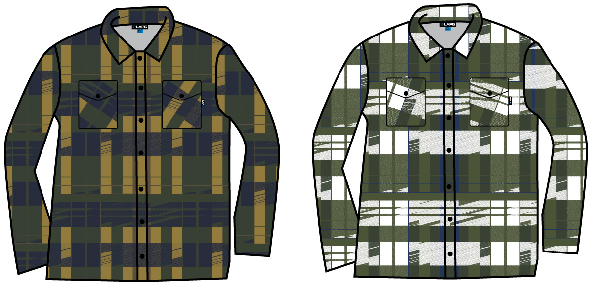 Bryant W - Graphic Design Portfolio - Flannel Pattern Designs