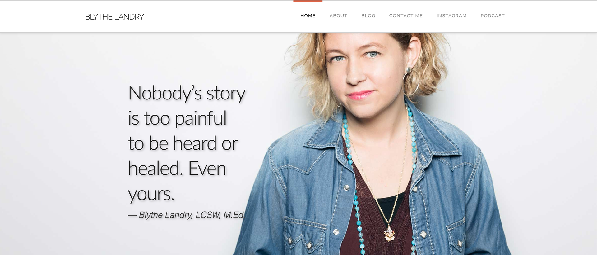 Cara Bezuska - Responsive web design for therapist Blythe Landry