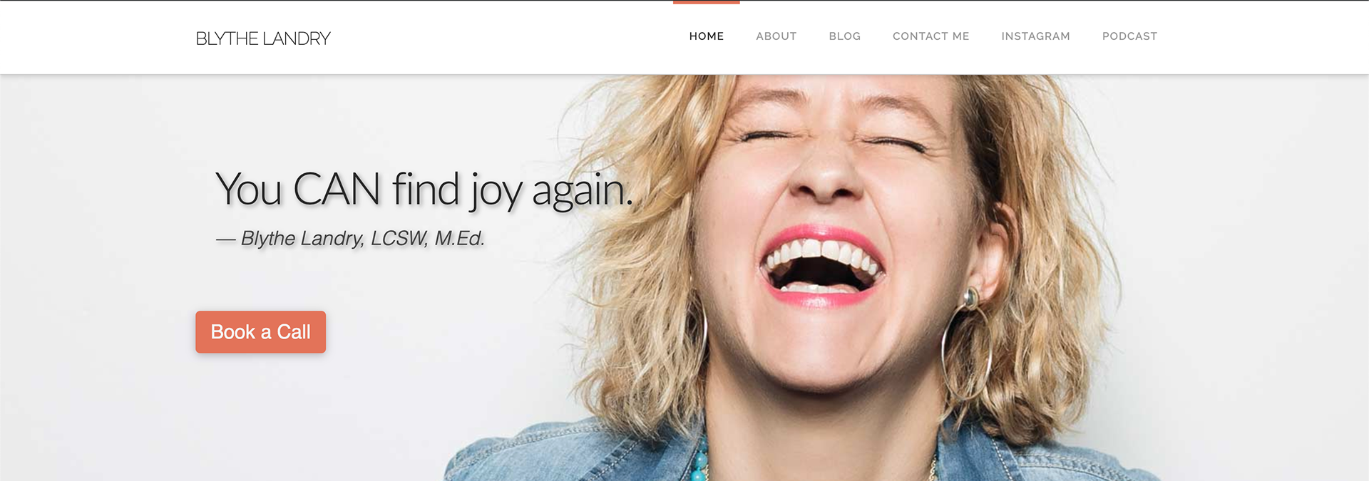 Cara Bezuska - Responsive web design for therapist Blythe Landry