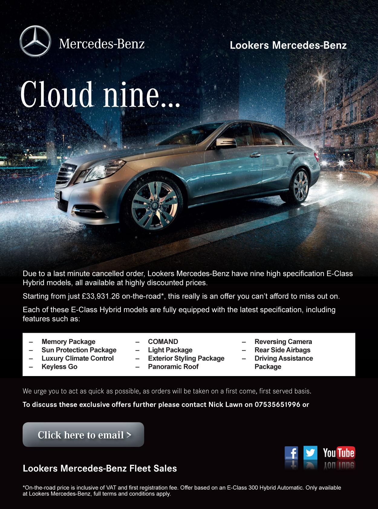 PHILIP CARVER - Mercedes Benz eshots and Web Banners