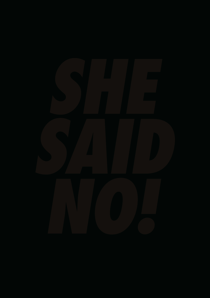 Geoffroy de Boismenu - SHE SAID NO