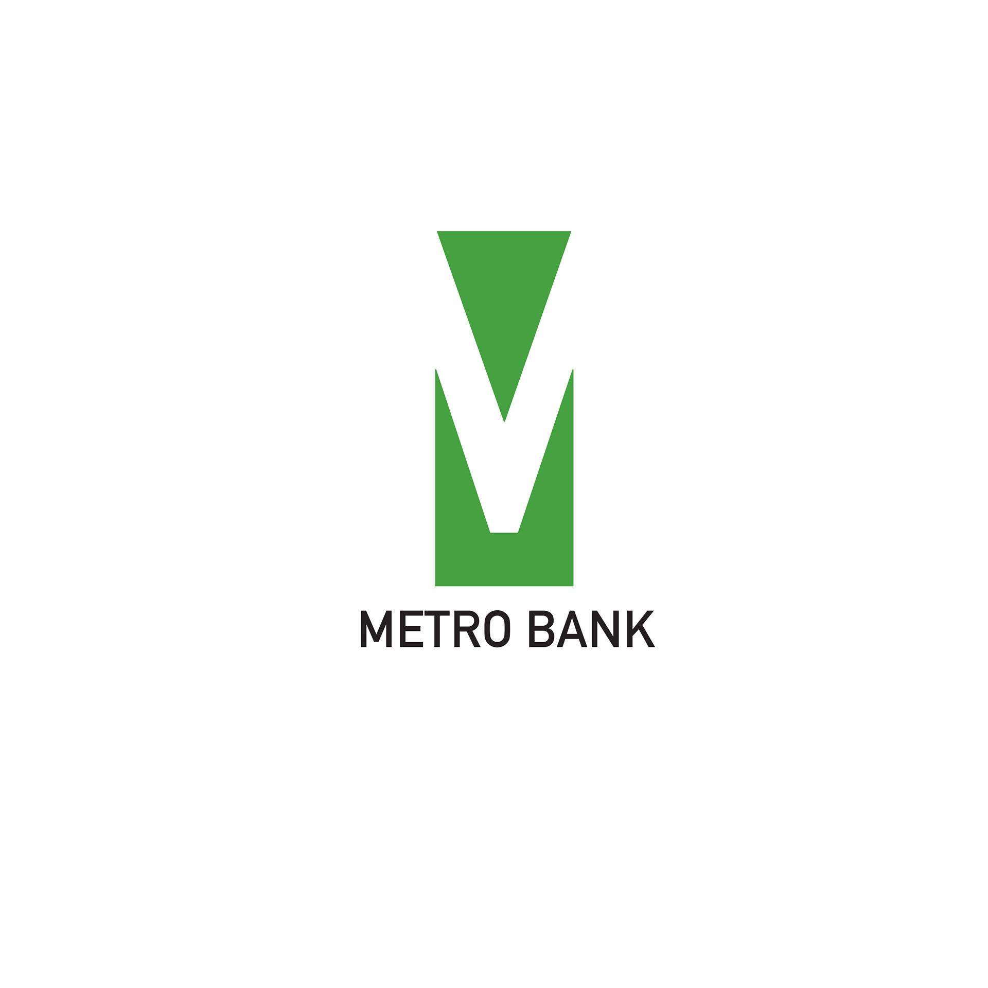 Metrobank White Logo
