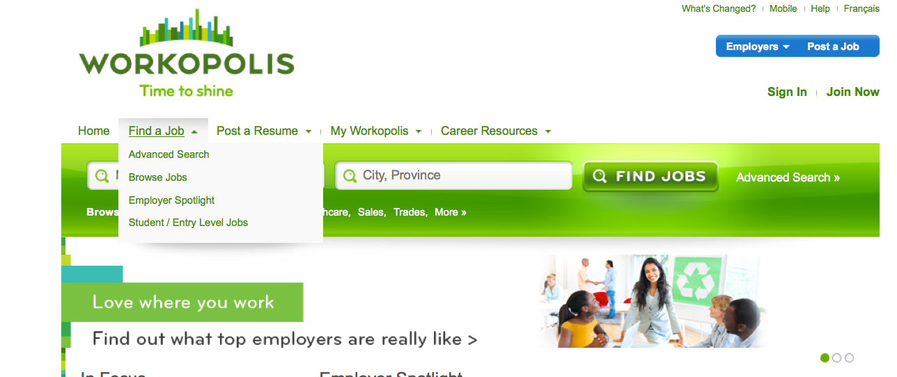 Welcome to Adam's Portfolio - Workopolis Canada