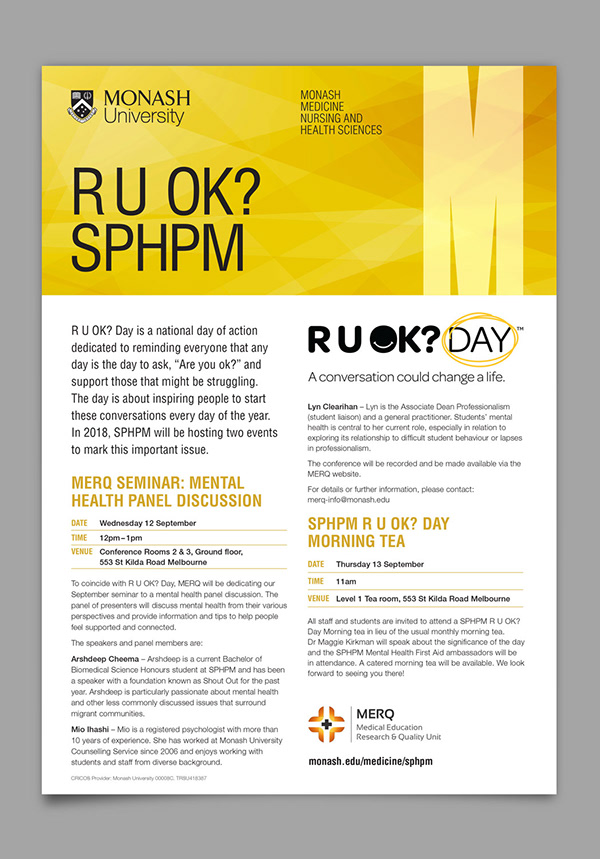 John Allen - Monash University Flyers and Brochures