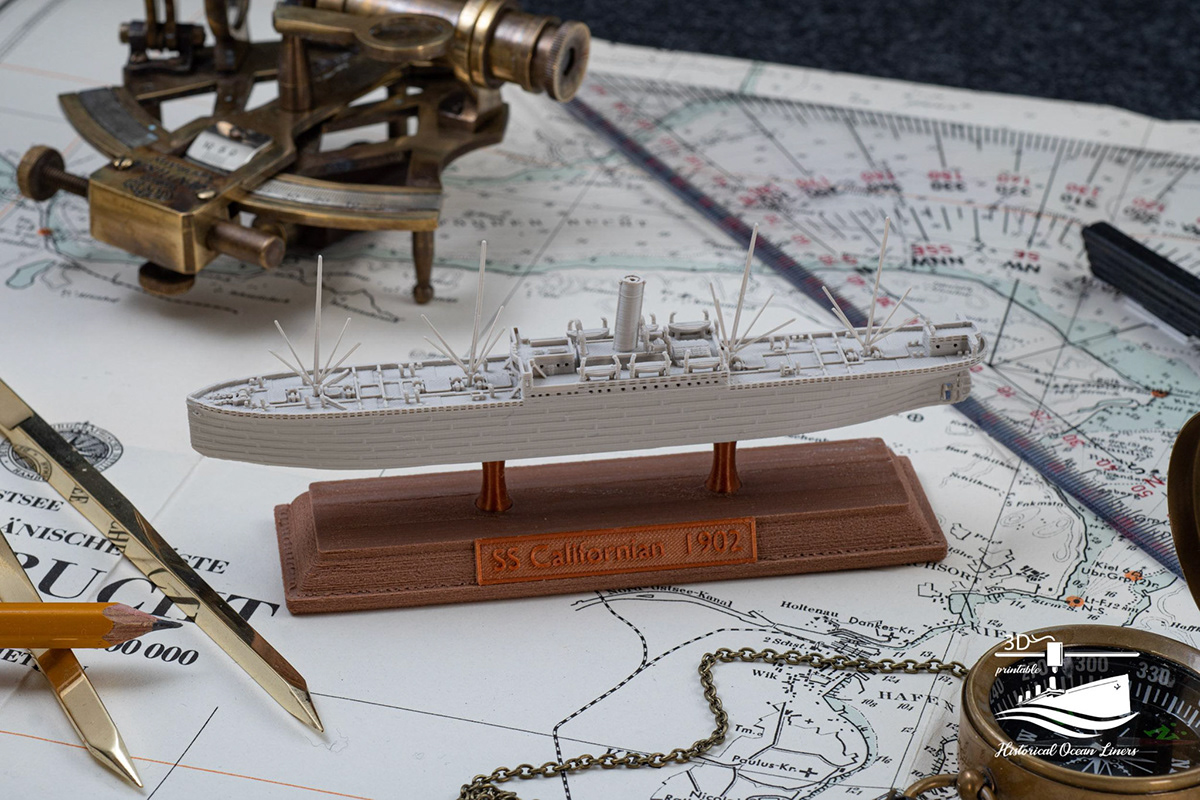 3D printed historical ocean liners - SS Californian