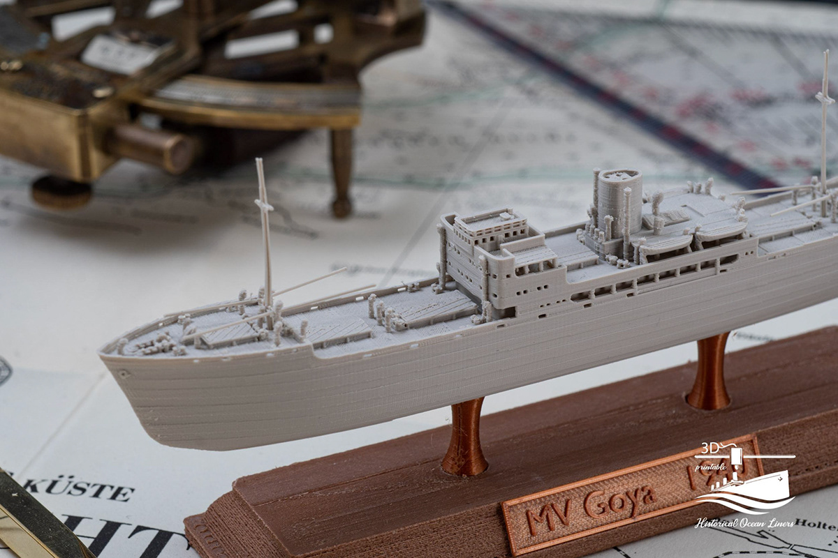 3D printed historical ocean liners - MV Goya