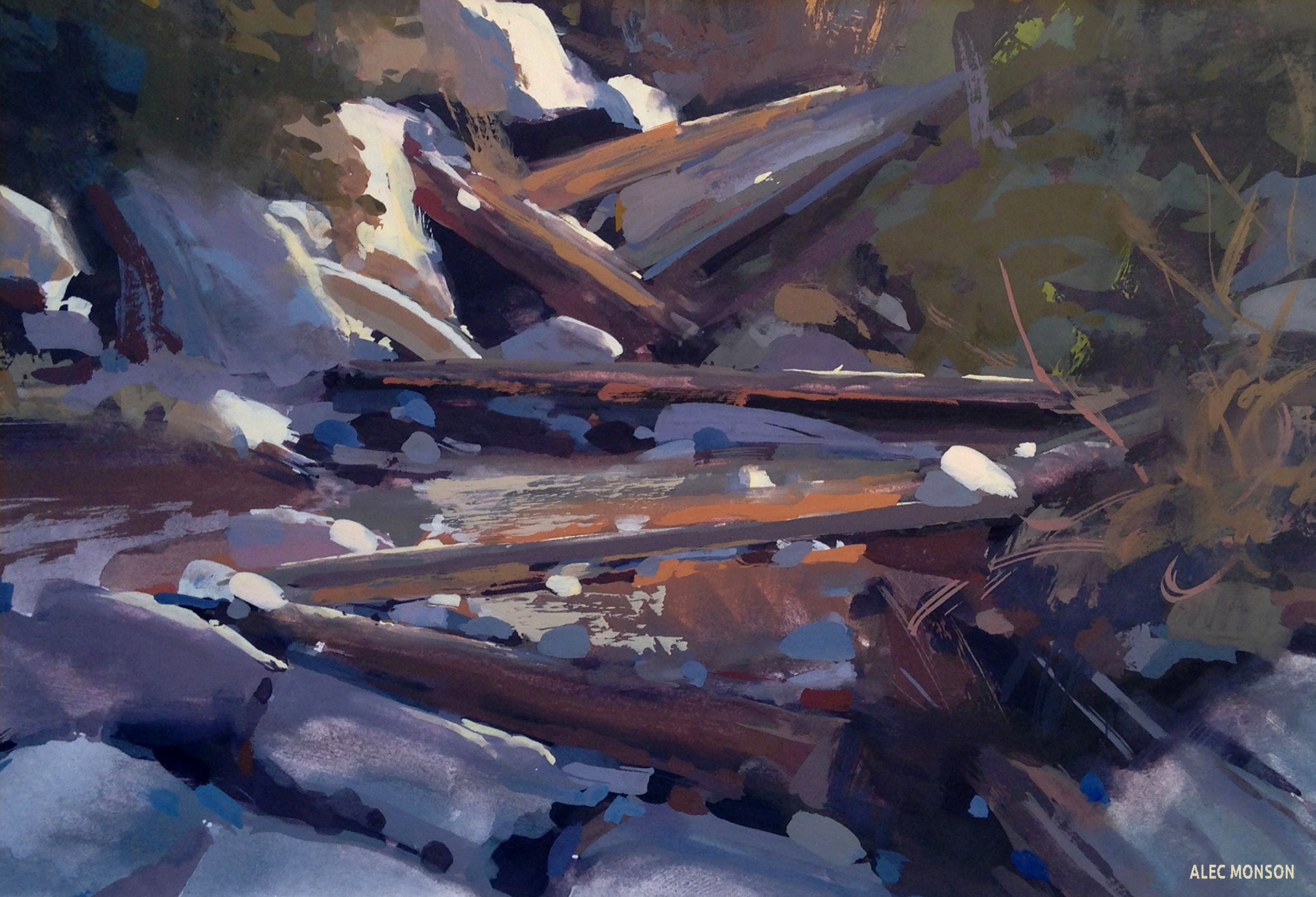 Alec Monson - Gouache Paintings