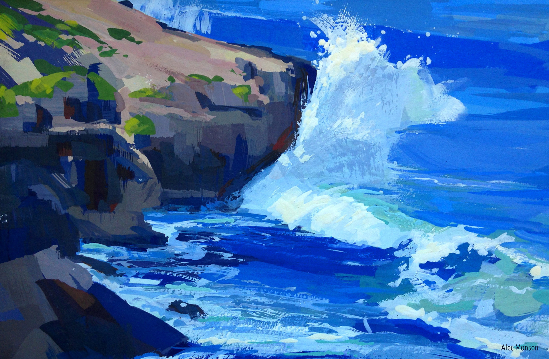 Alec Monson - Gouache Paintings