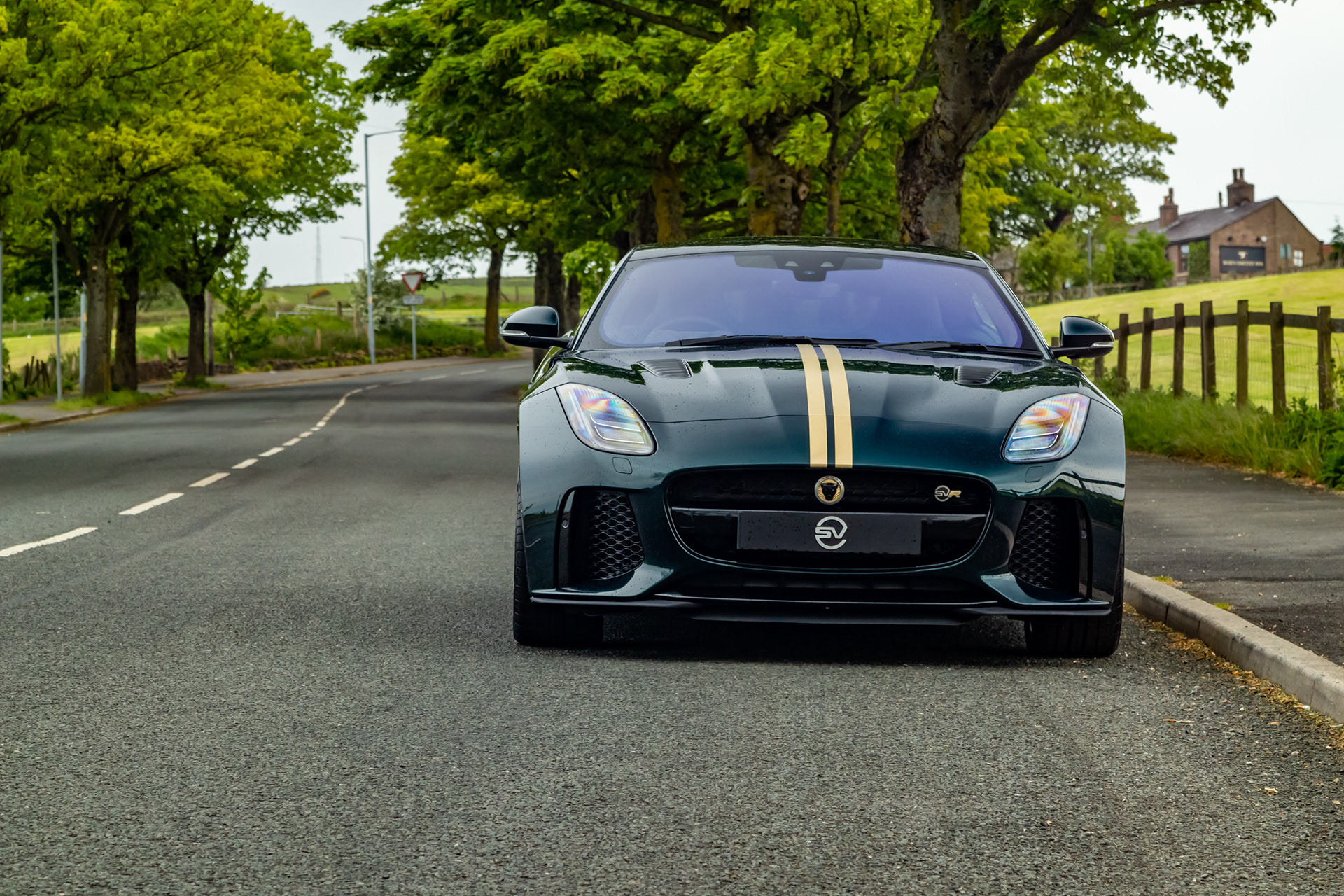 younis khan - Jaguar F Type SVR British Racing Green with JPS Livery