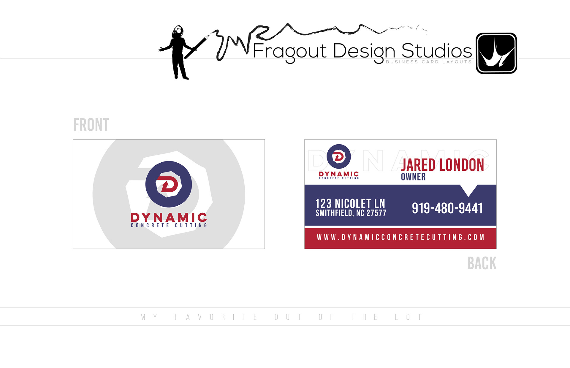 Fragout Design Studios - Dynamic Concrete Cutting llc Logo and Branding ...