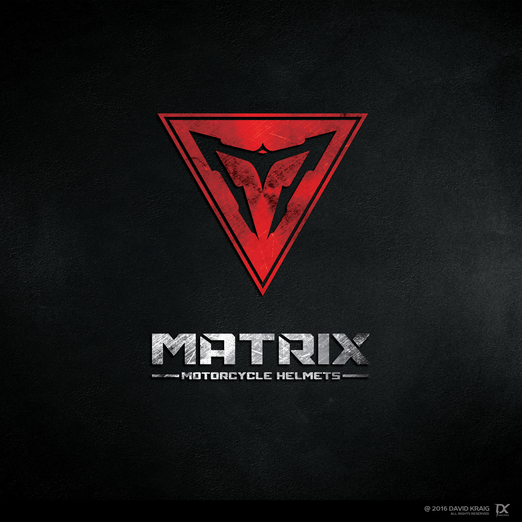 David Kraig - Matrix motorcycle logo concept