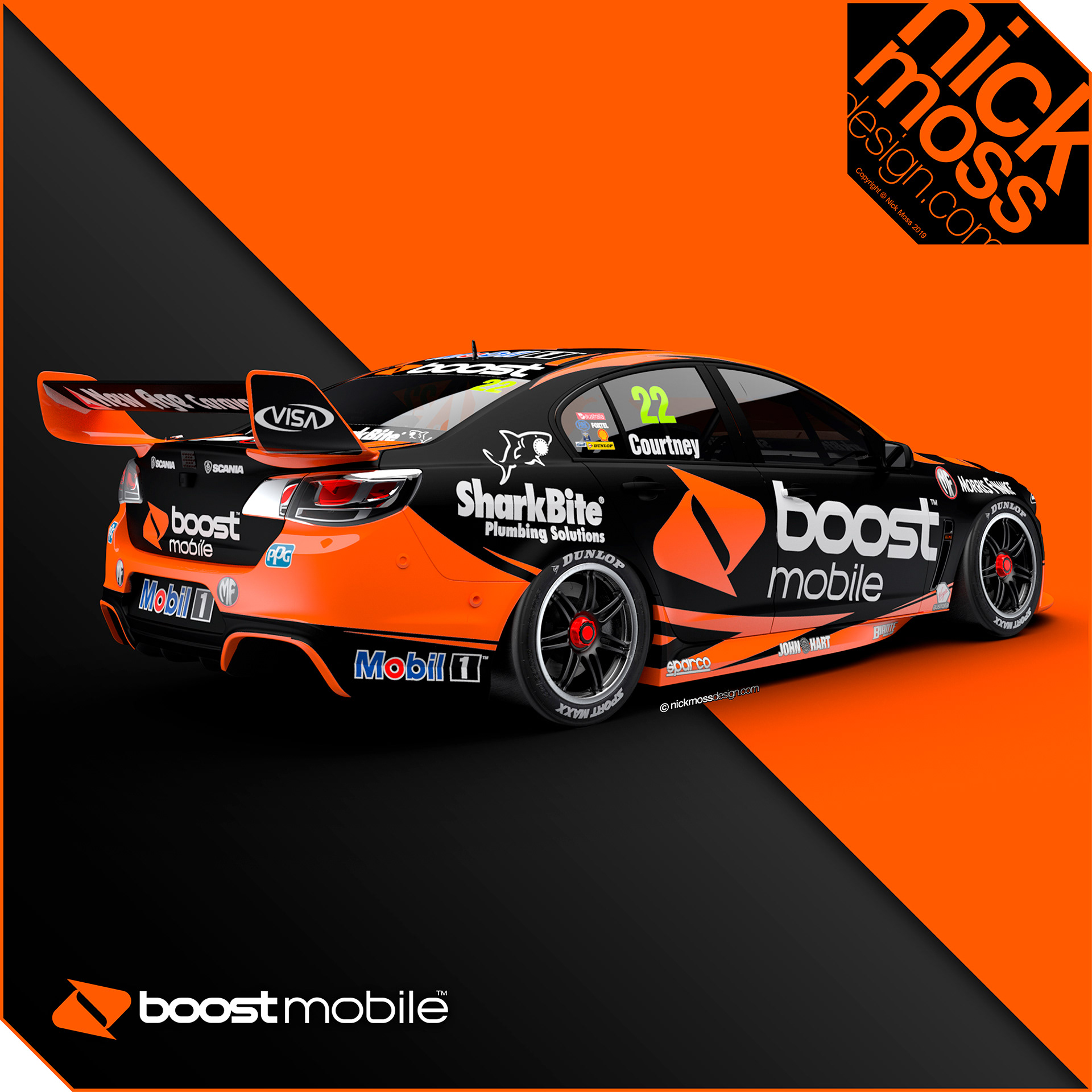nickmossdesign - motorsport graphic design for every motorsport need. - MOBIL 1 HSV RACING