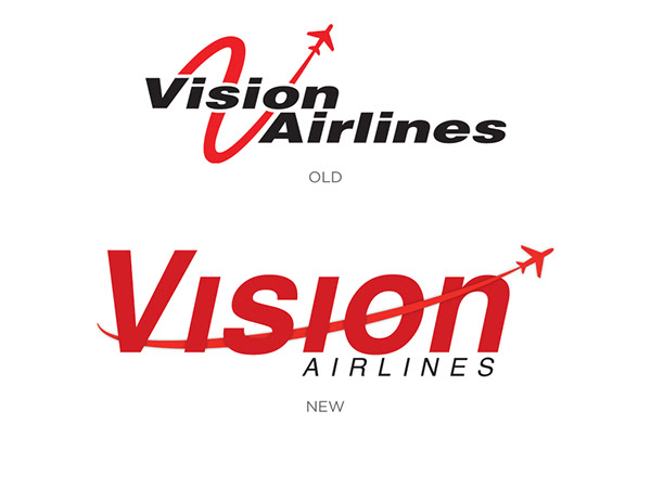 Skyler Rexrode - Vision Airlines Logo Redesign