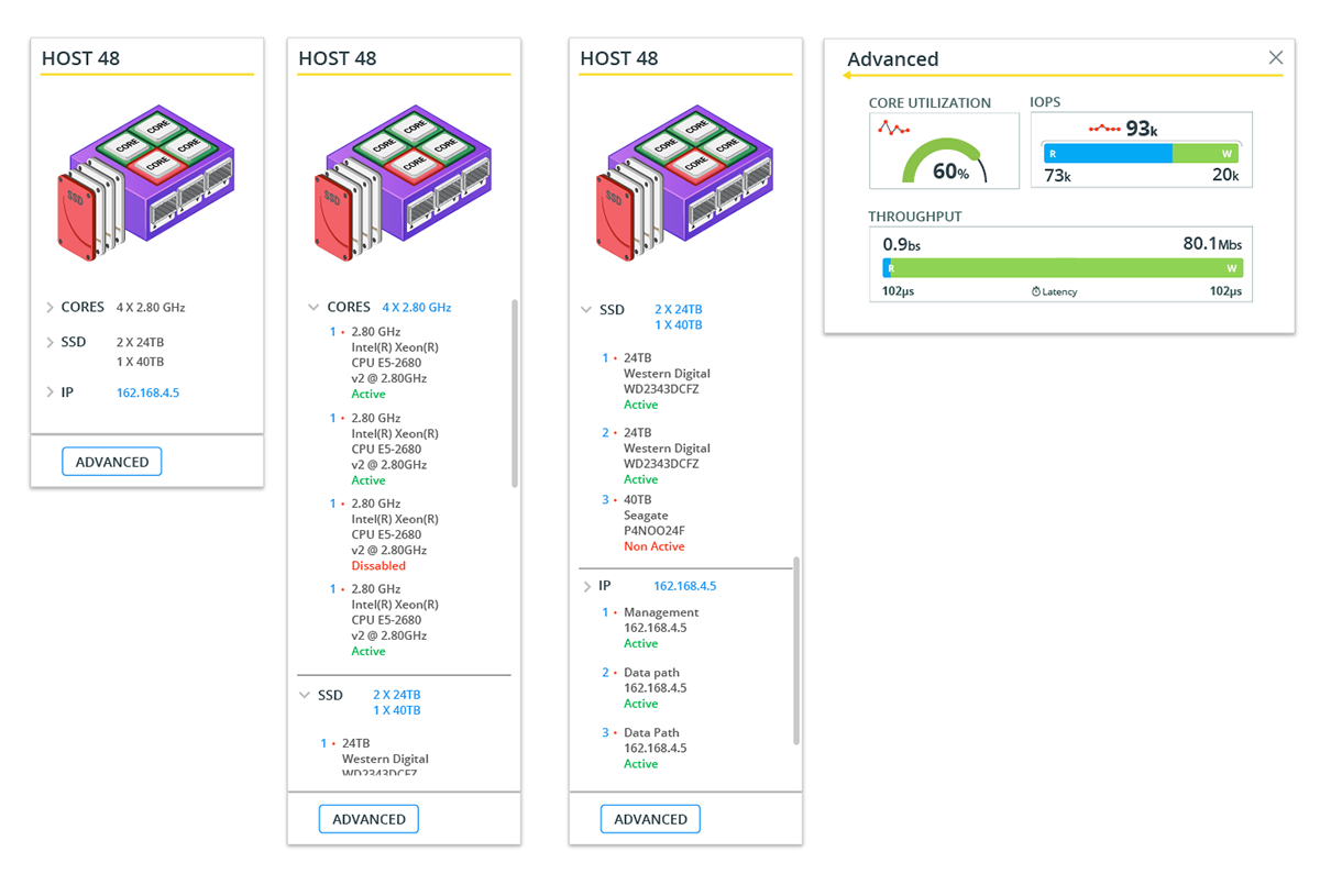Alpivan - Weka.io Cloud storage UI UX design, Web App _2016