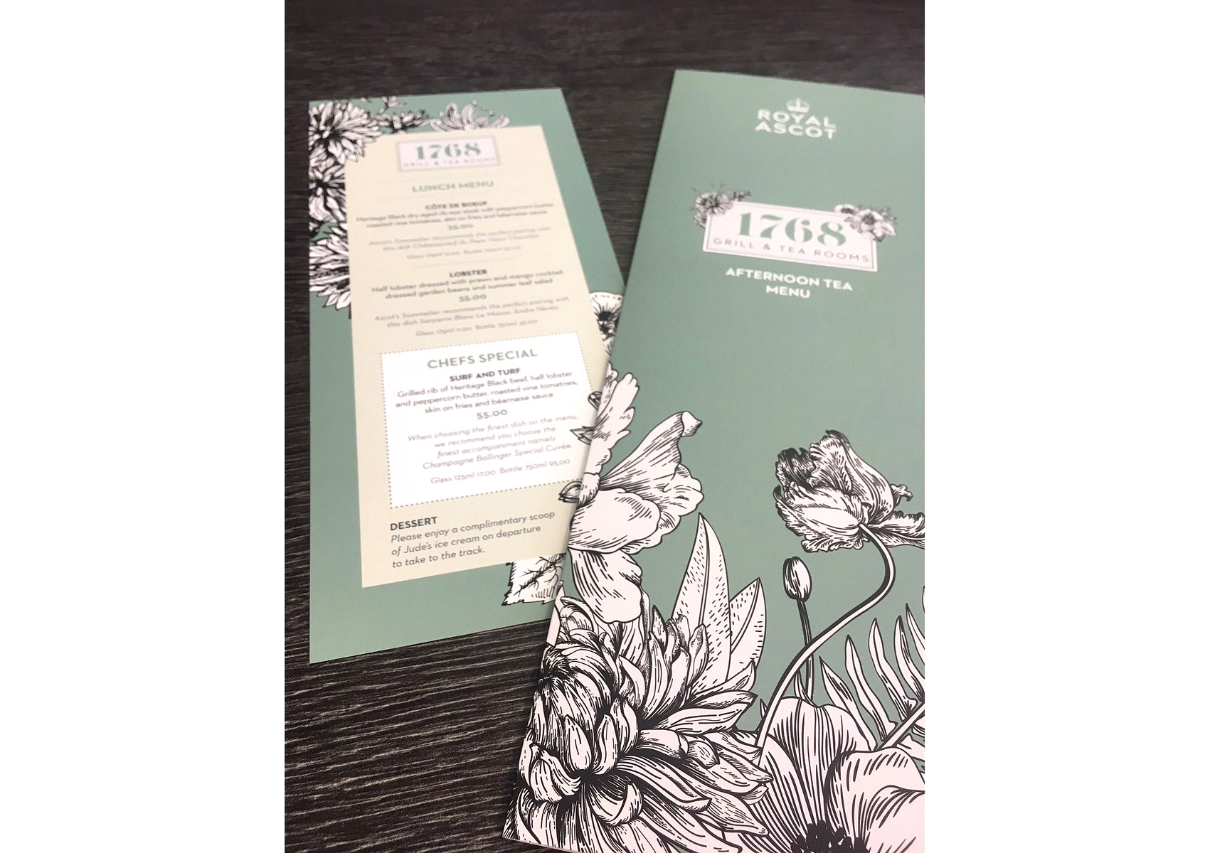 Seeing It Differently - Royal Ascot handheld menus