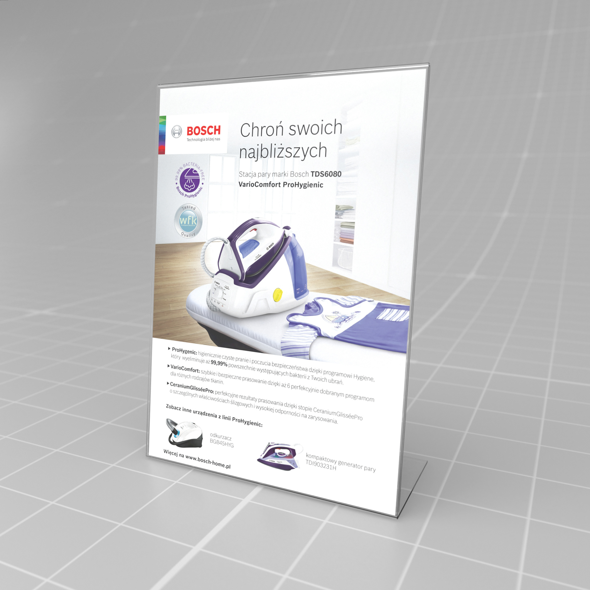 Tomasz Lechocinski TStudio - Bosch - POS "Steam station" promo poster ...