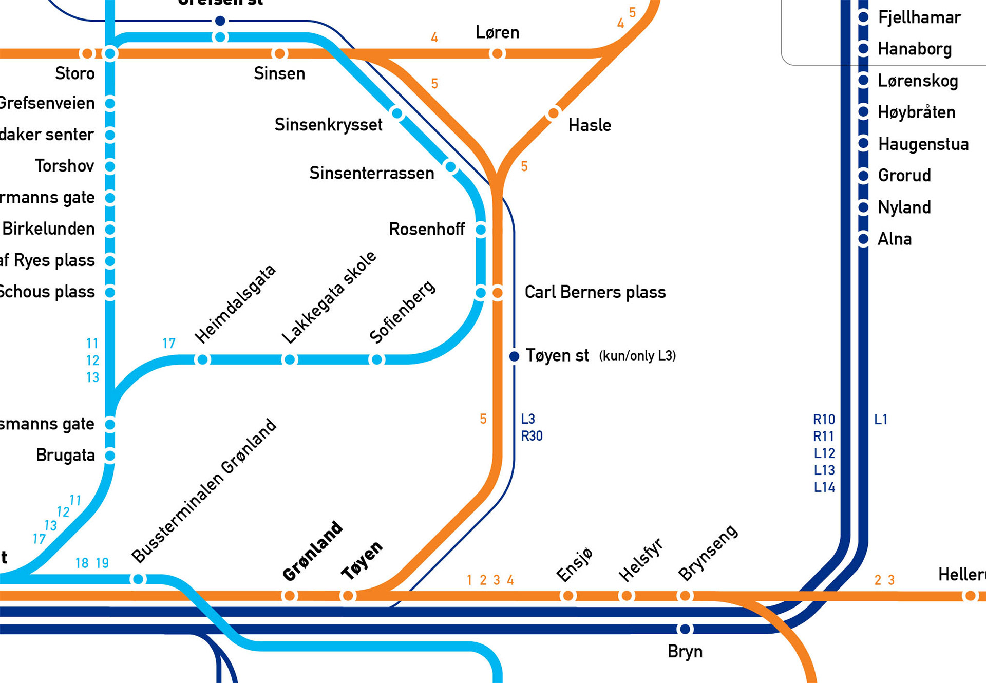 T2 Design - Oslo Public Transportation Map T2 Design - Oslo Public Transportation Map