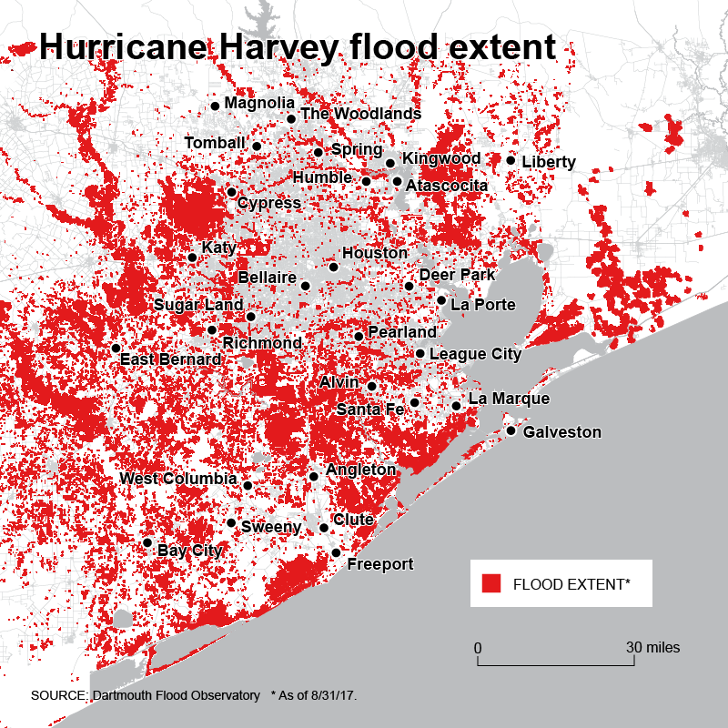 David Foster Graphics - Hurricane Harvey graphics