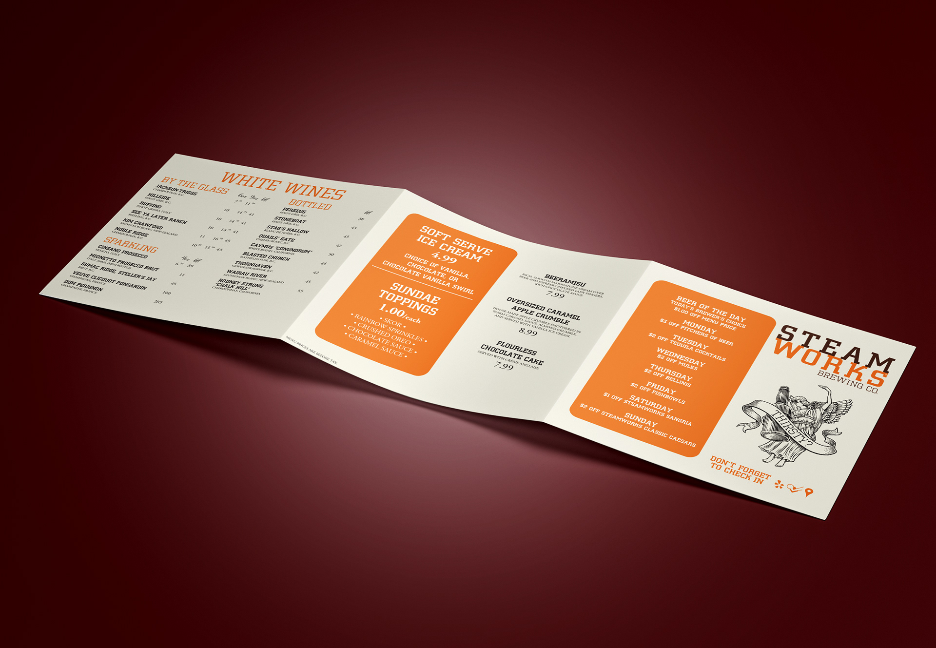 Emmaline McVeigh - STEAMWORKS MENUS
