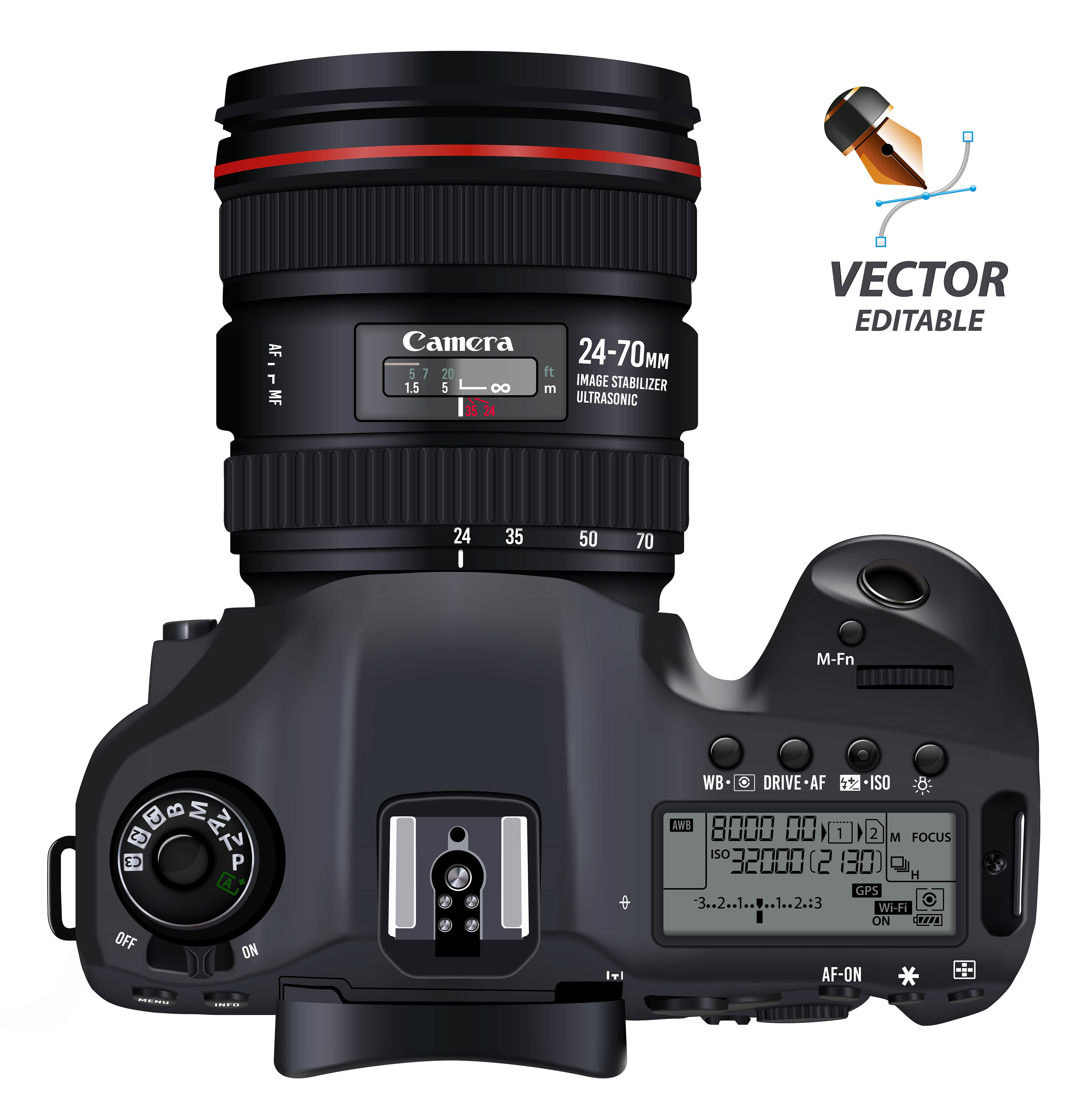 aran medi - Vector Photorealistic camera