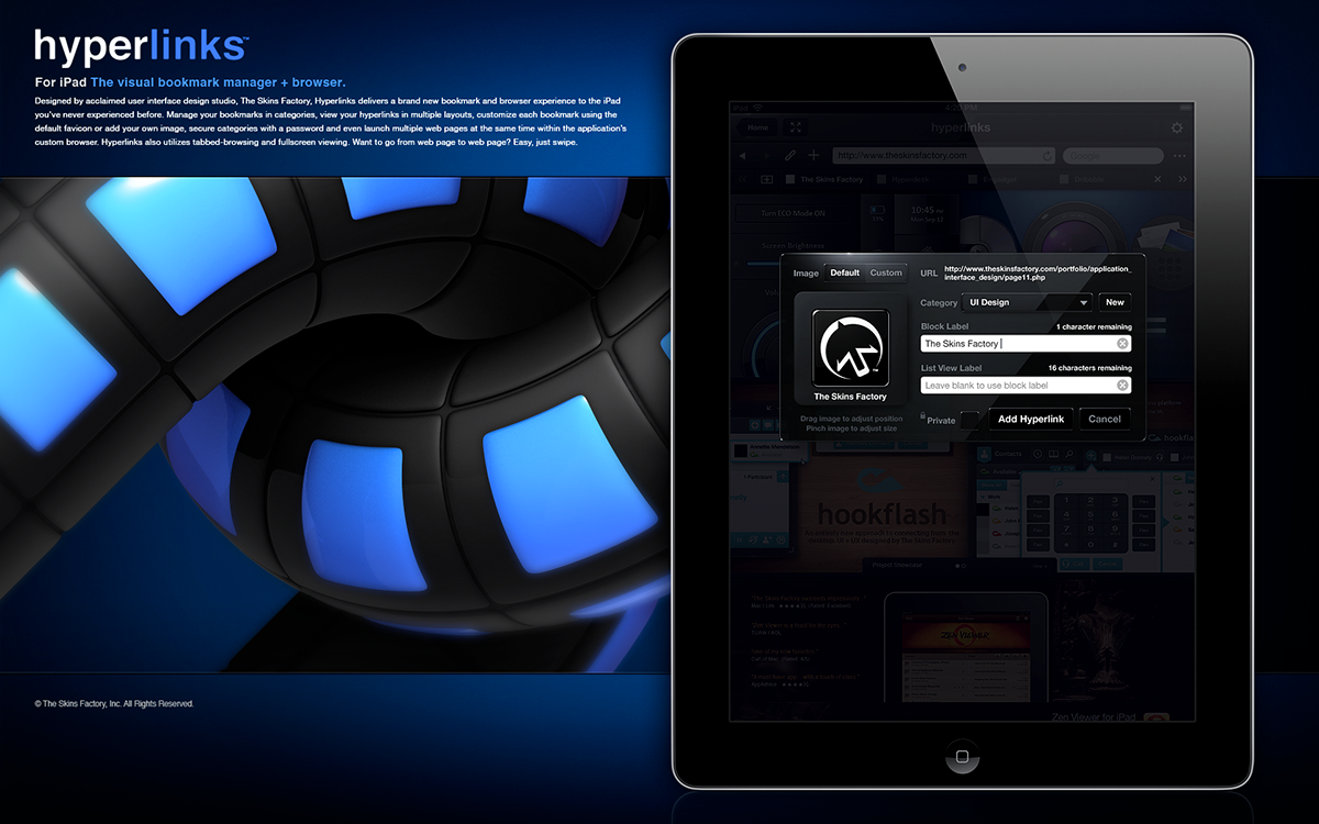The Skins Factory, the World's Premier UX/UI Design Studio - Hyperlinks