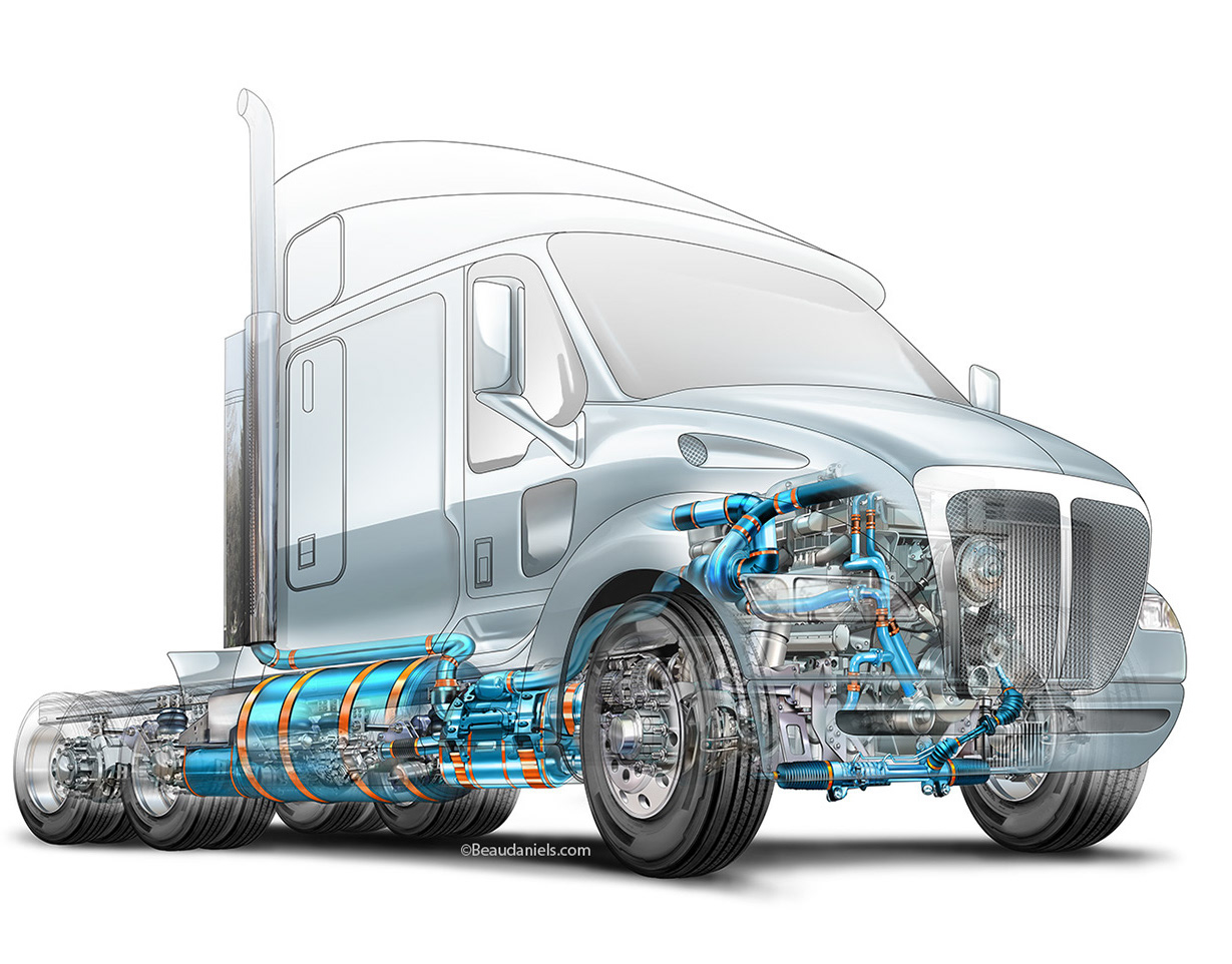 Technical illustration, Beau and Alan Daniels. - Automotive Technical illustration, Beau and Alan Daniels. - Automotive